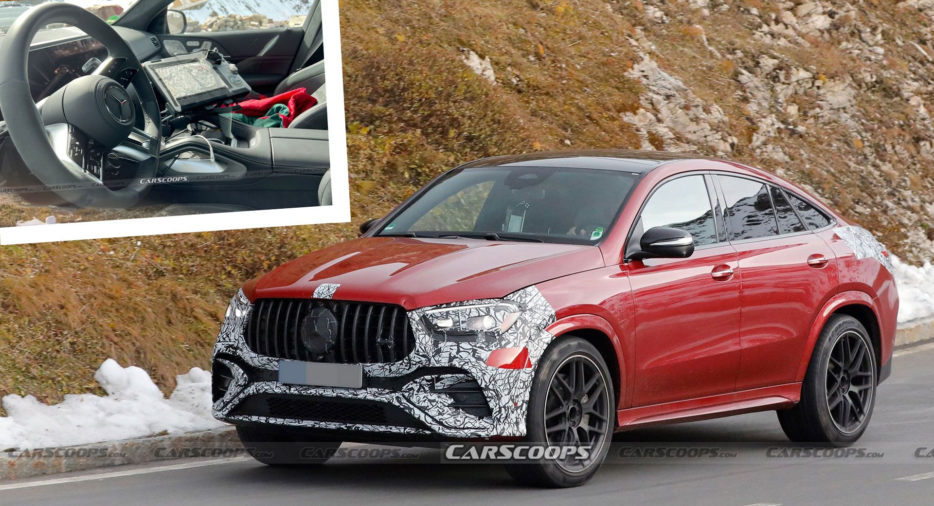 La línea Mercedes-AMG GLE 53 2024 espiada con actualizaciones menores ...