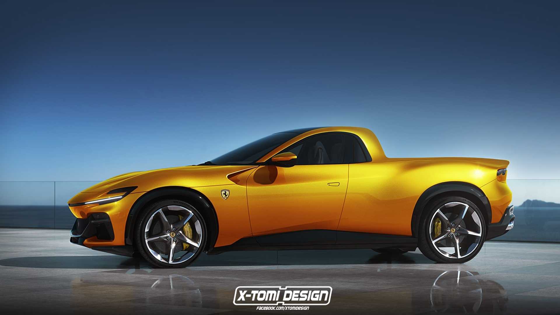 Este render del Ferrari Purosangue imagina un Ute imposible - Todo ...